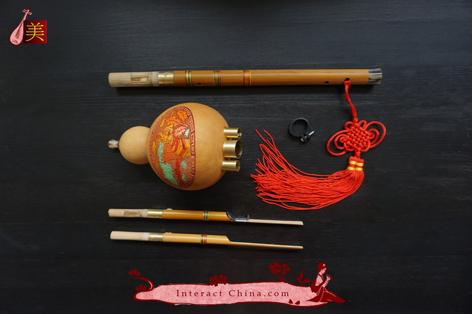 Bamboo 2 Octaves Chinese Hulusi Flute Woodwind #102 + Case + How to ...