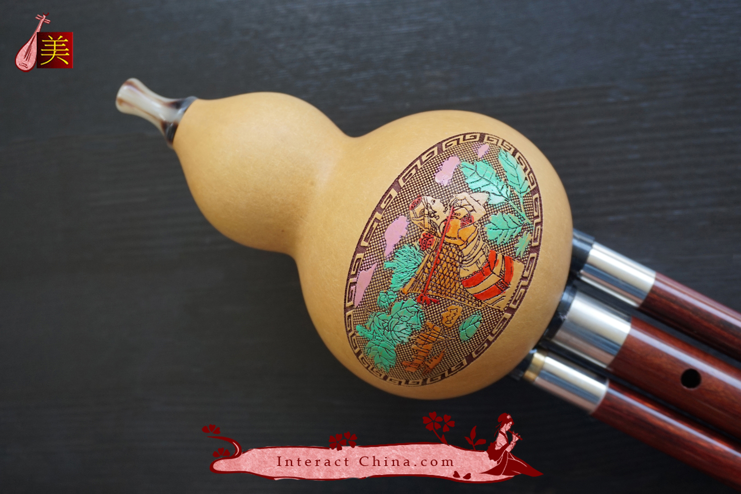 Sandalwood 3 Octaves Chinese Hulusi Flute Woodwind #106 + Case + How to ...