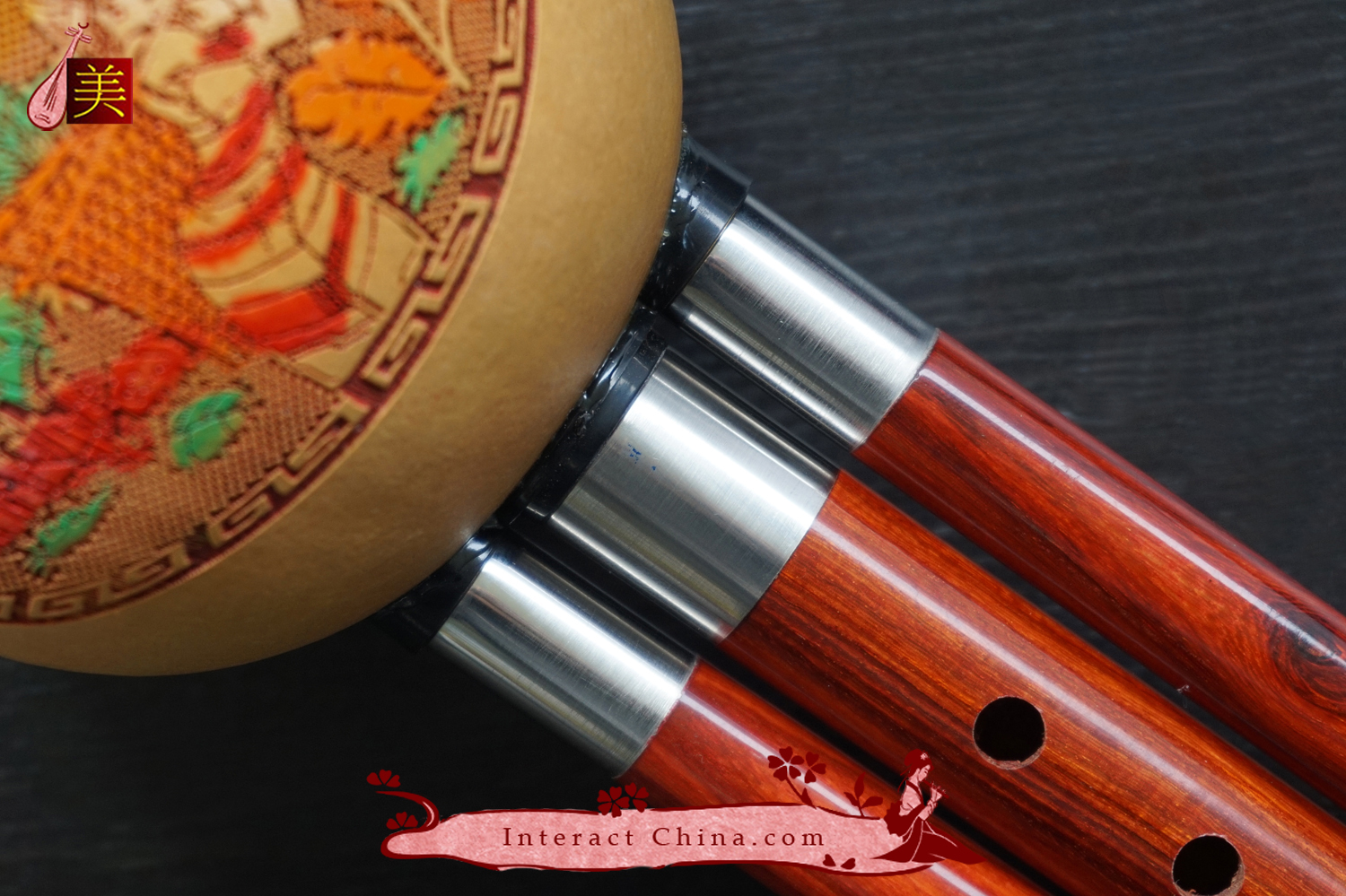 Sandalwood 3 Octaves Chinese Hulusi Flute Woodwind #106 + Case + How to ...