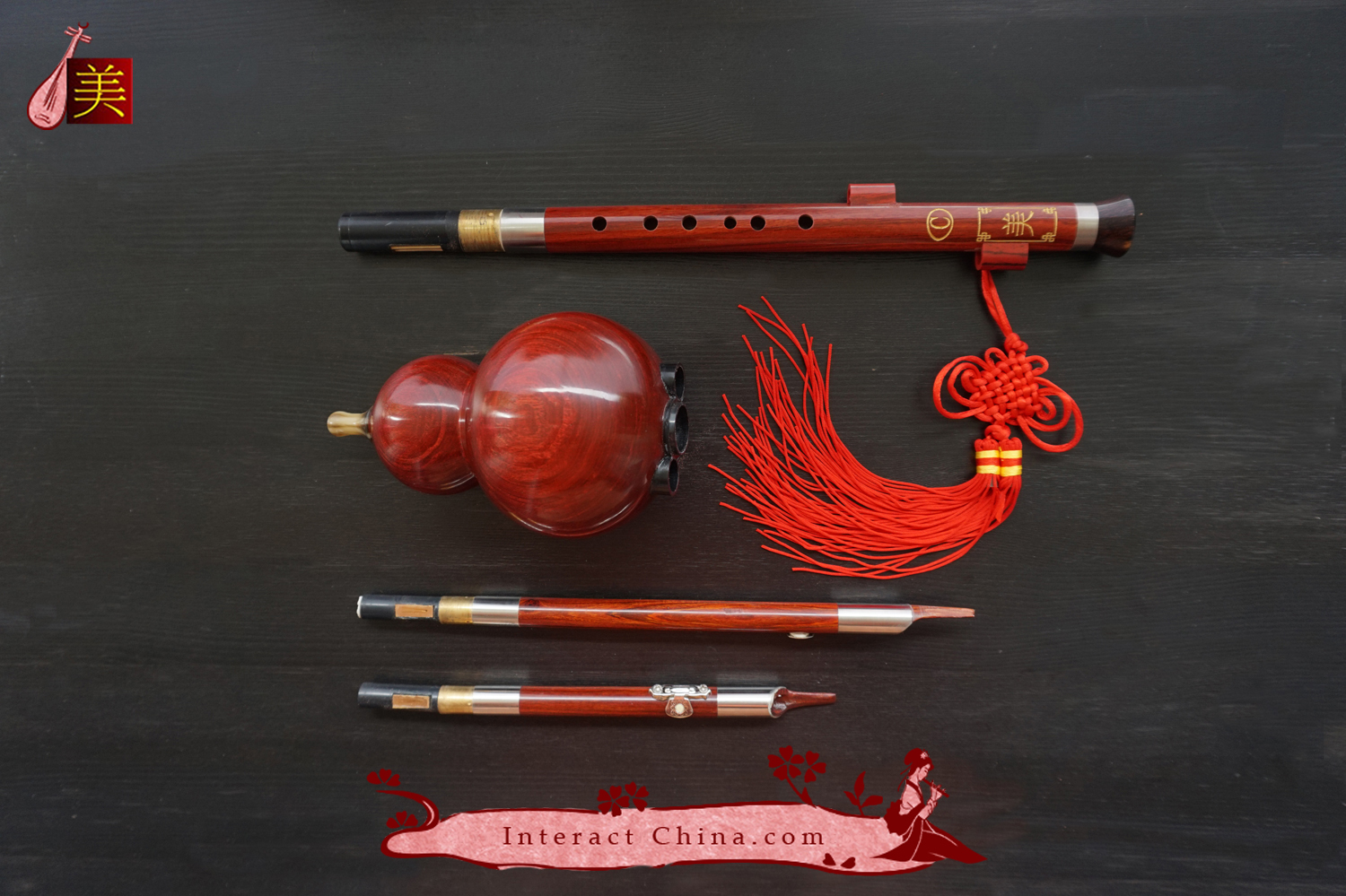 Premium Sandalwood 3 Octaves Hulusi Flute Woodwind #110 + Case + How to ...