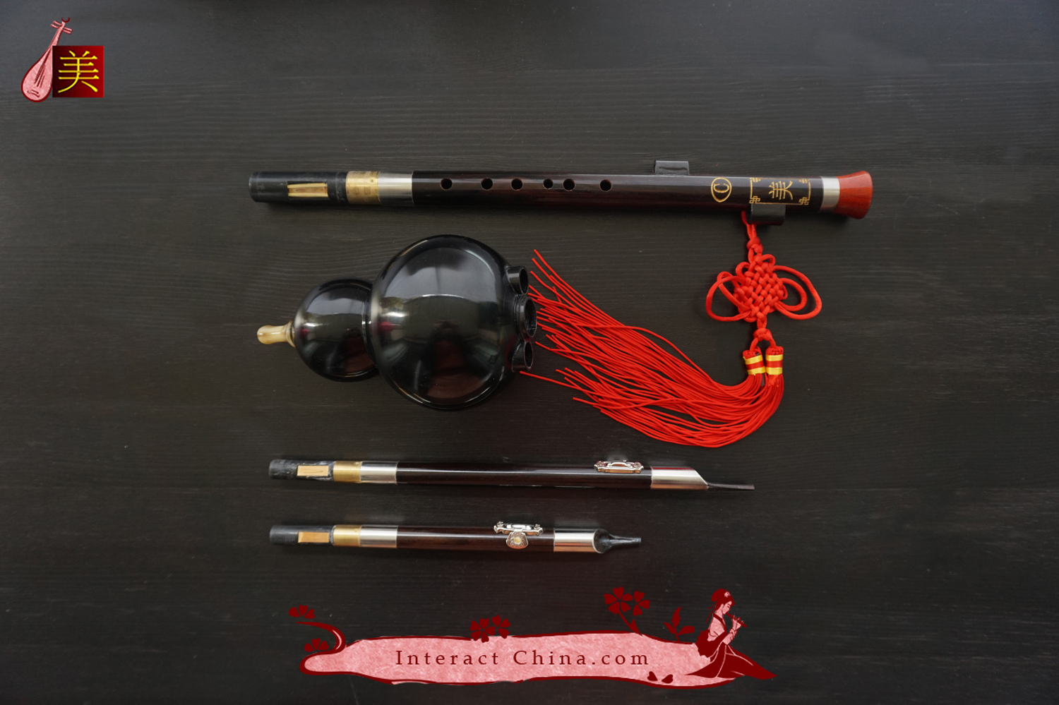 Premium Ebony 3 Octaves Hulusi Flute Woodwind #111 + Case + How to Play ...